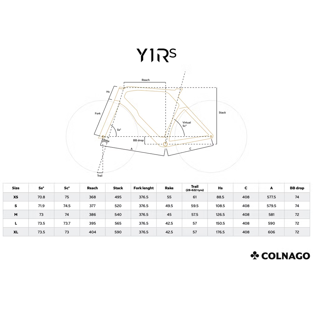 2025 Colnago Y1Rs Disc Campagnolo Super Record Wireless Complete Bike